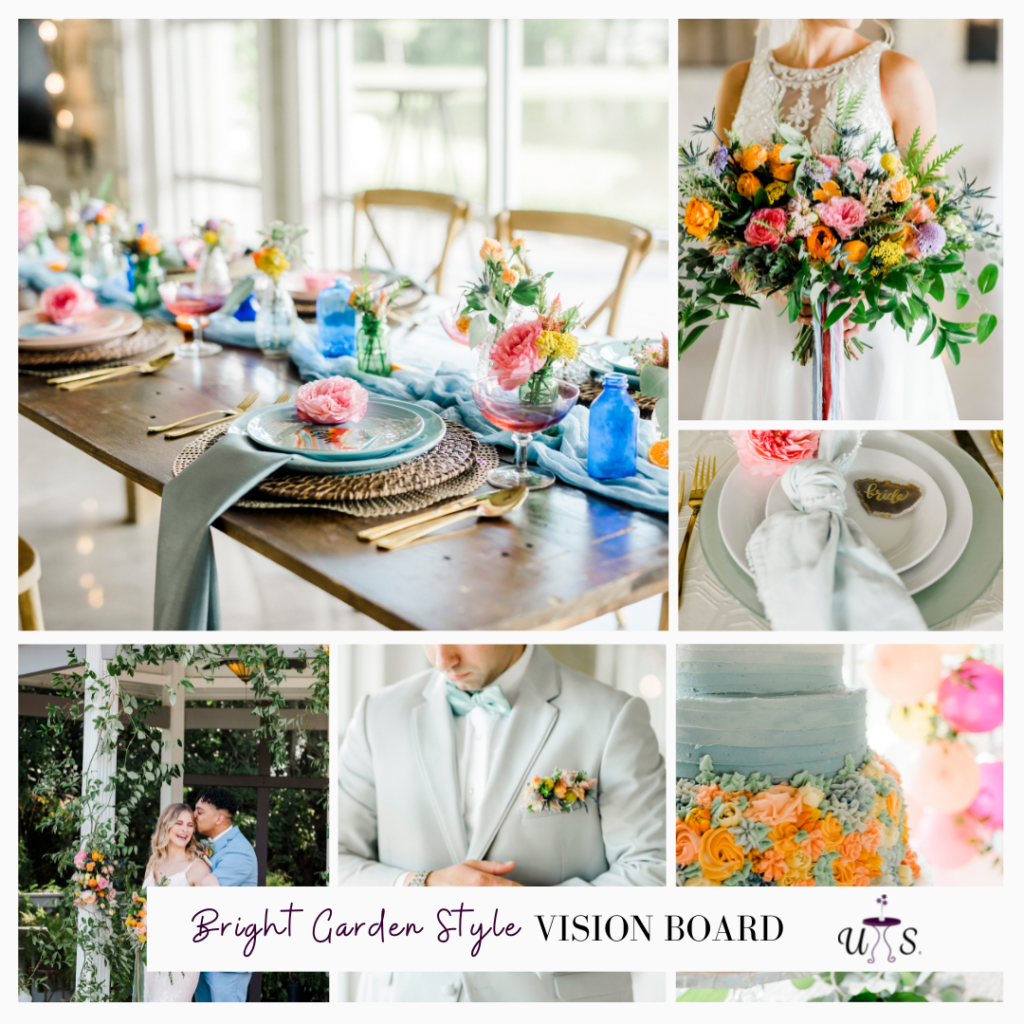 Bright Garden Vision Board | Uniquely Set Event Management